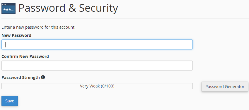 How to reset password on webmail account
