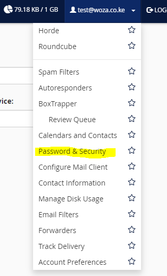 How to reset password on webmail account - Support
