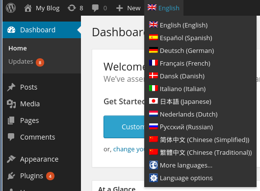 How to change WordPress language using a Plugin