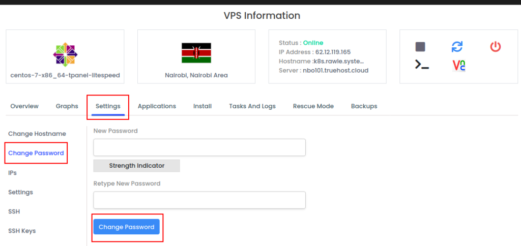 How to reset your root password on a VPS