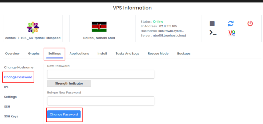 How to reset your root password on a VPS