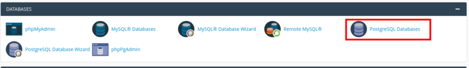 How to Create a PostgreSQL Database in the Cpanel