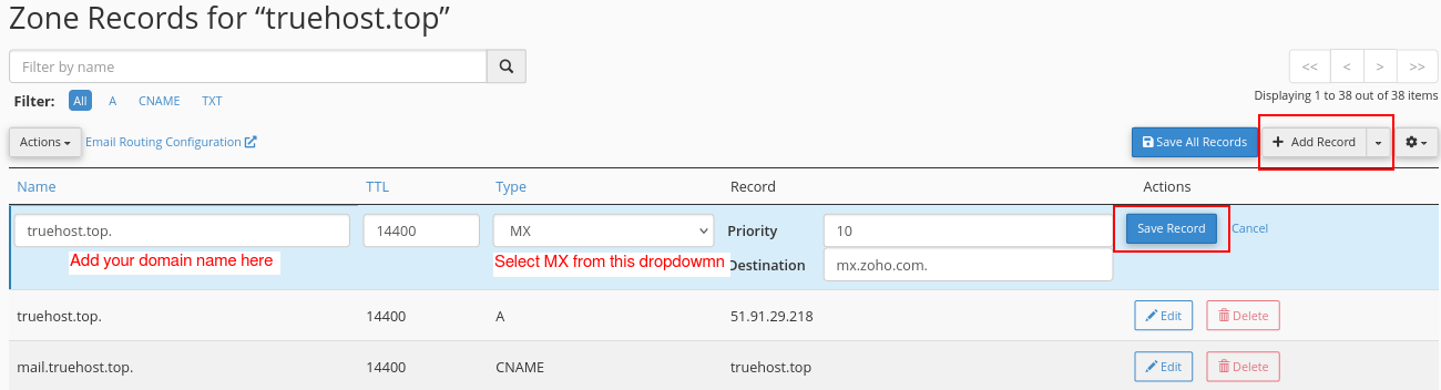 How To Change MX Records In Cpanel