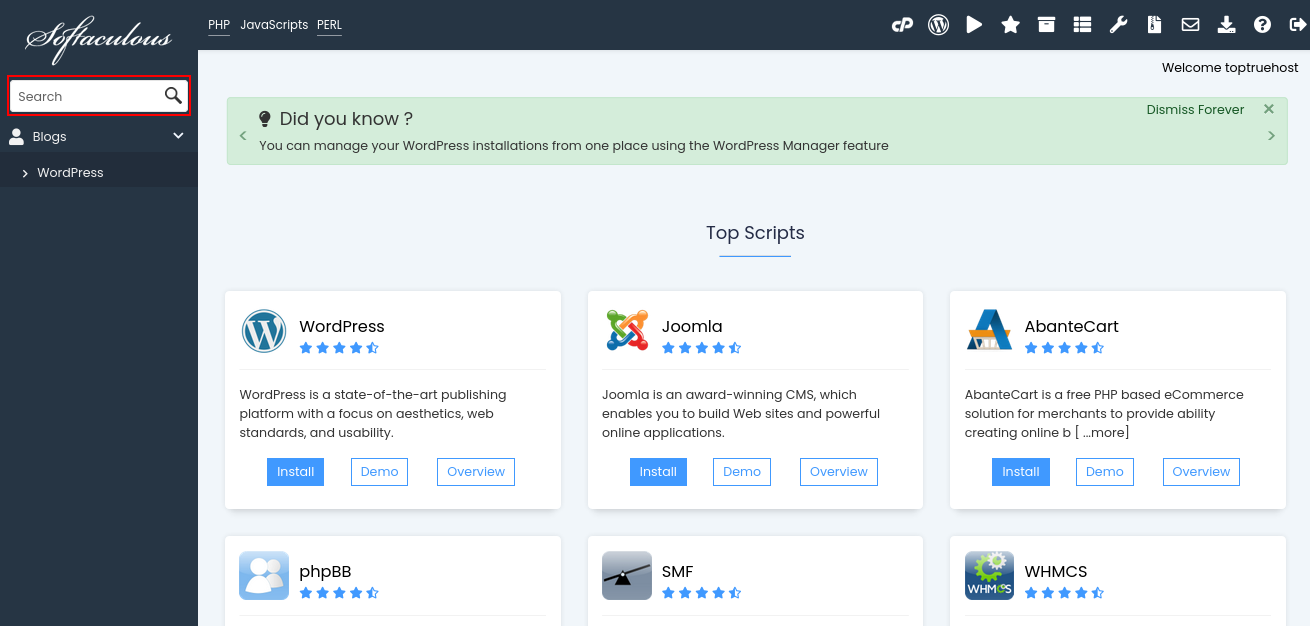 How To Install WordPress Using Softaculous