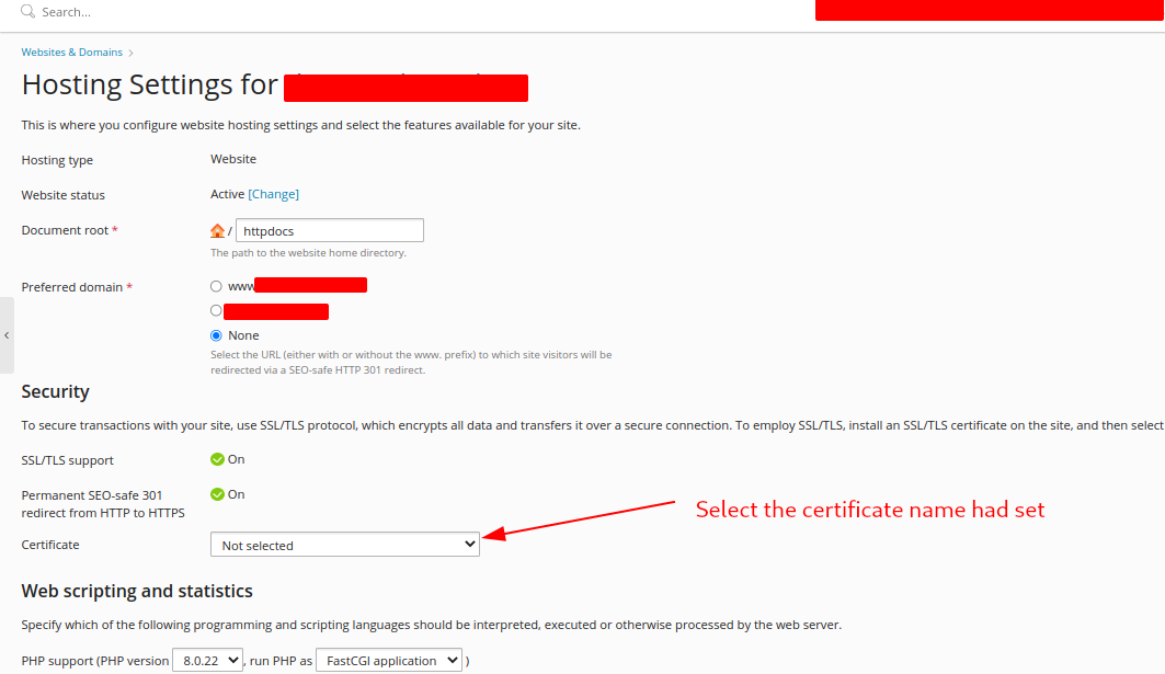 How to install a premium SSL certificate on windows hosting -Plesk panel – Support