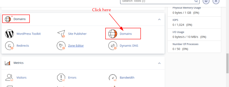 How to add an addon domain on Jupiter theme Cpanel
