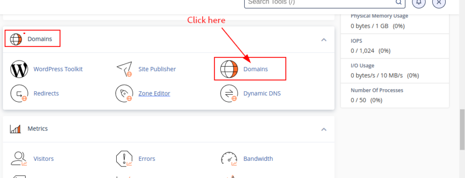 How to add an addon domain on Jupiter theme Cpanel