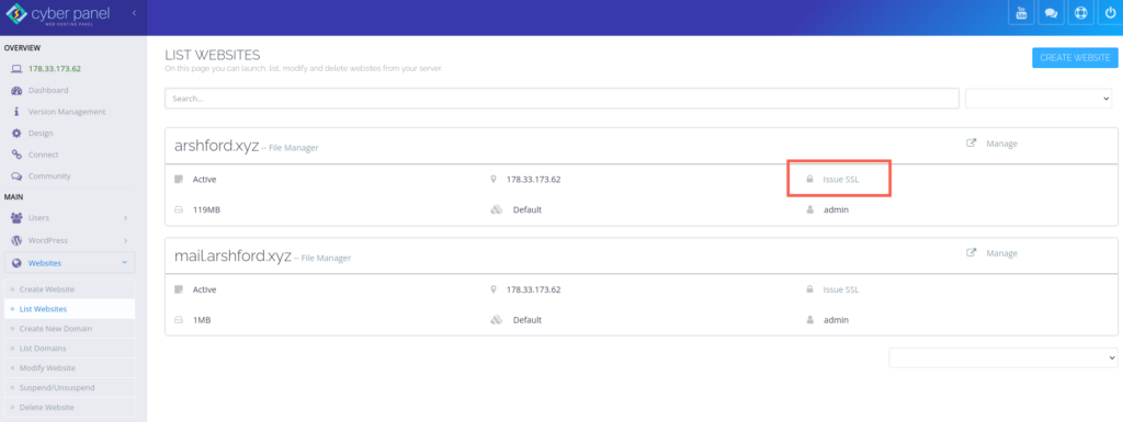 How To Install a Premium SSL certificate in Cyberpanel VPS
