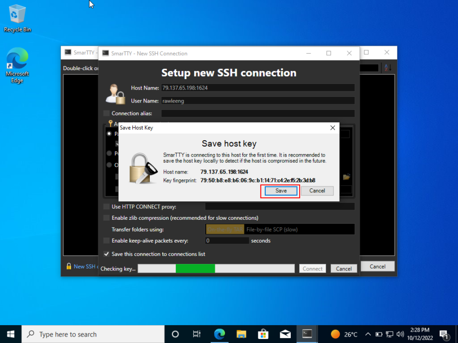 How To Use SmarTTY for SSH access.