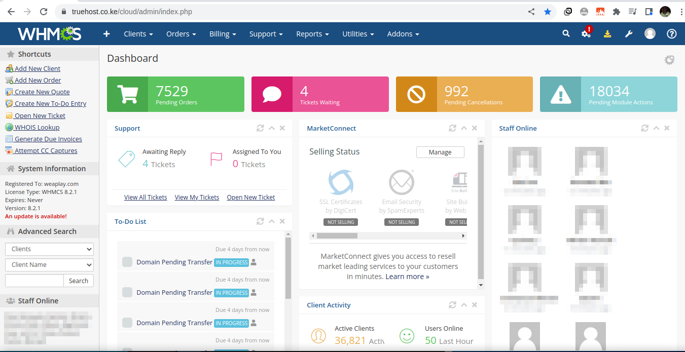 How To Install WHMCS and activate Truehost Domain reseller module