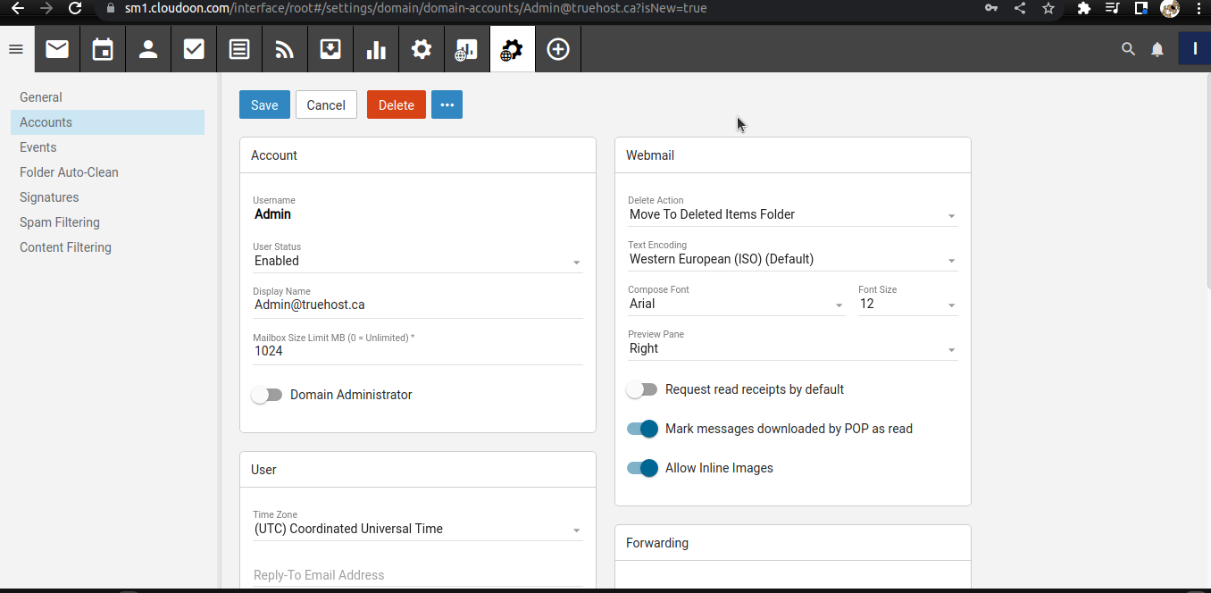 How to create cloudoon emails from your admin email account