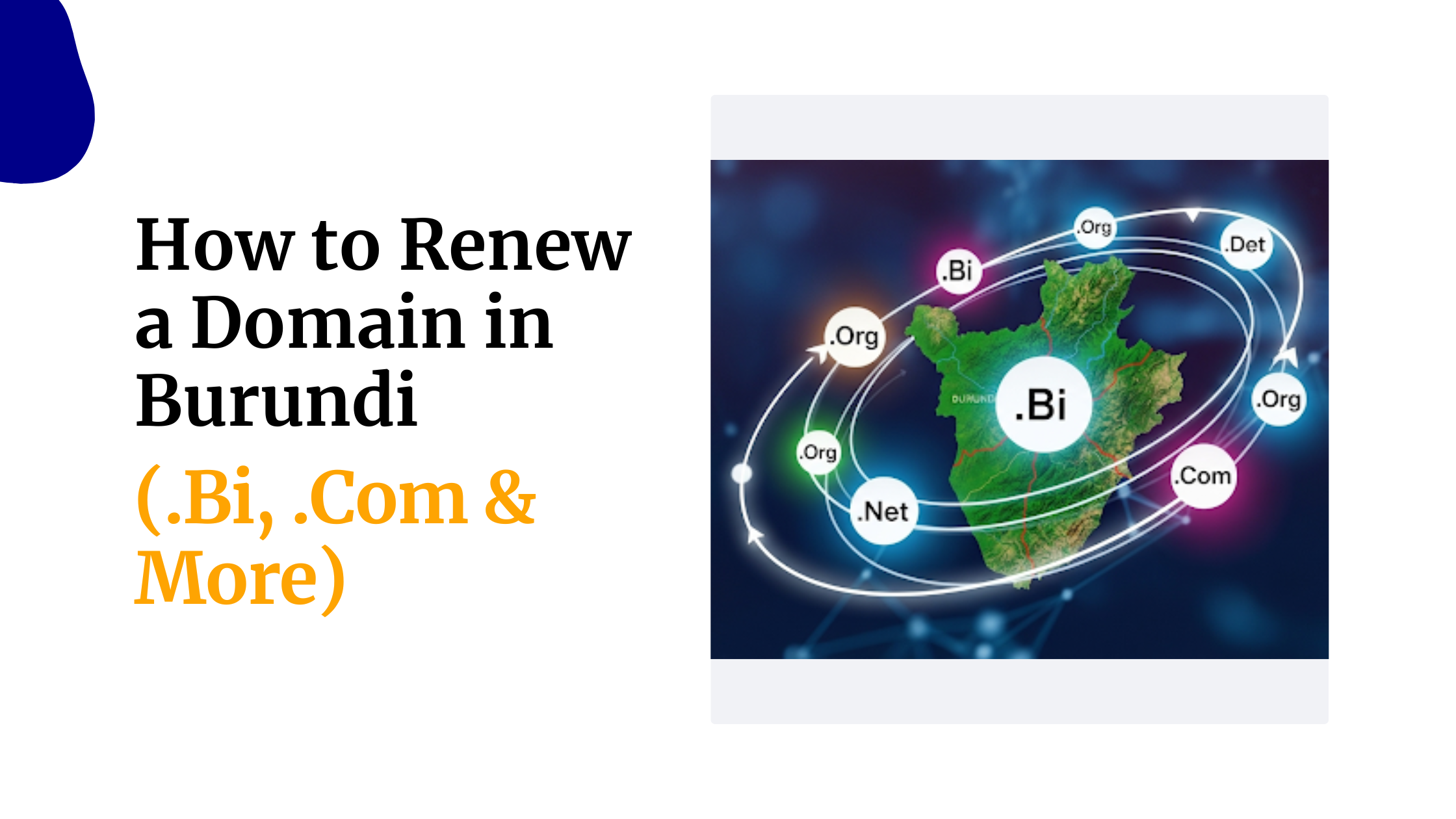 How to Renew a Domain in Burundi (.Bi, .Com & More)