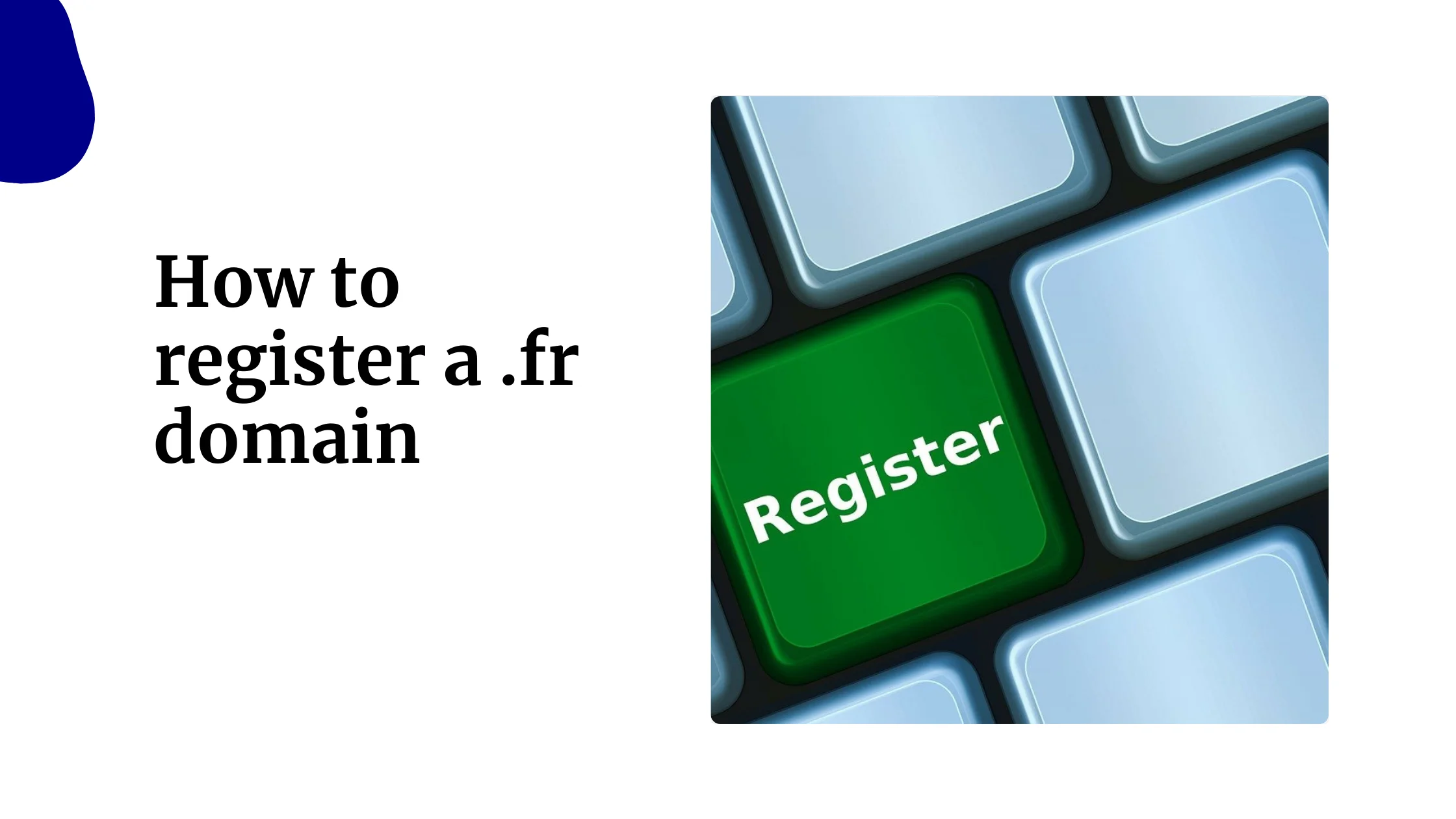 How to Register a .Fr Domain